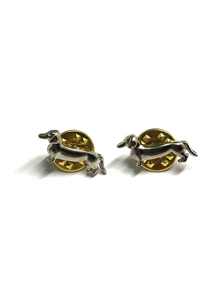 Silver Sausage Dog Collar Pins – Splice Barbershop