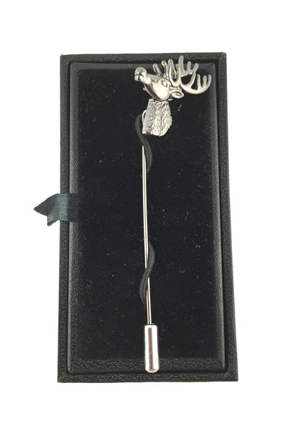 Gunmetal Grey Deer Head Lapel Pin Online Singapore – Splice Barbershop