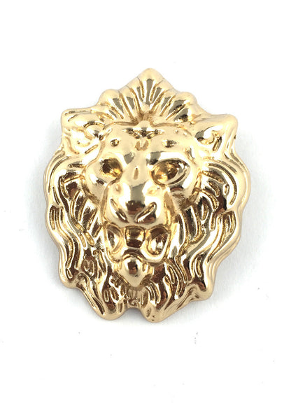 Gold Lion Head Lapel Pin – Splice Barbershop